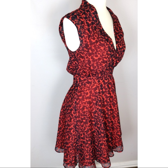 French Connection | Dresses | French Connection Red And Black Dress ...